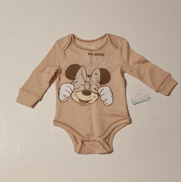 Disney | One Pieces | Disney Minnie Mouse Light Pink Long Sleeve One ...